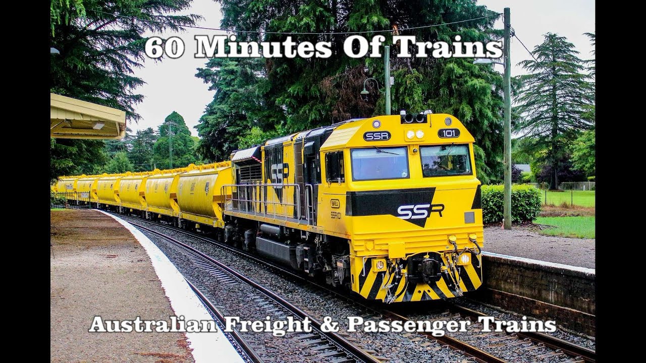 60 Minutes Of Australian Freight & Passenger Trains Compilation Part 1 ...
