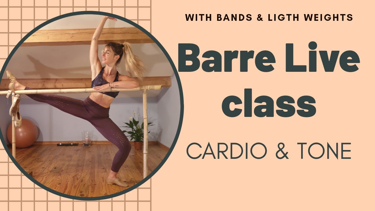 FULL BODY BARRE DANCE WORKOUT | cardio + toning | *LIVE CLASS* - YouTube