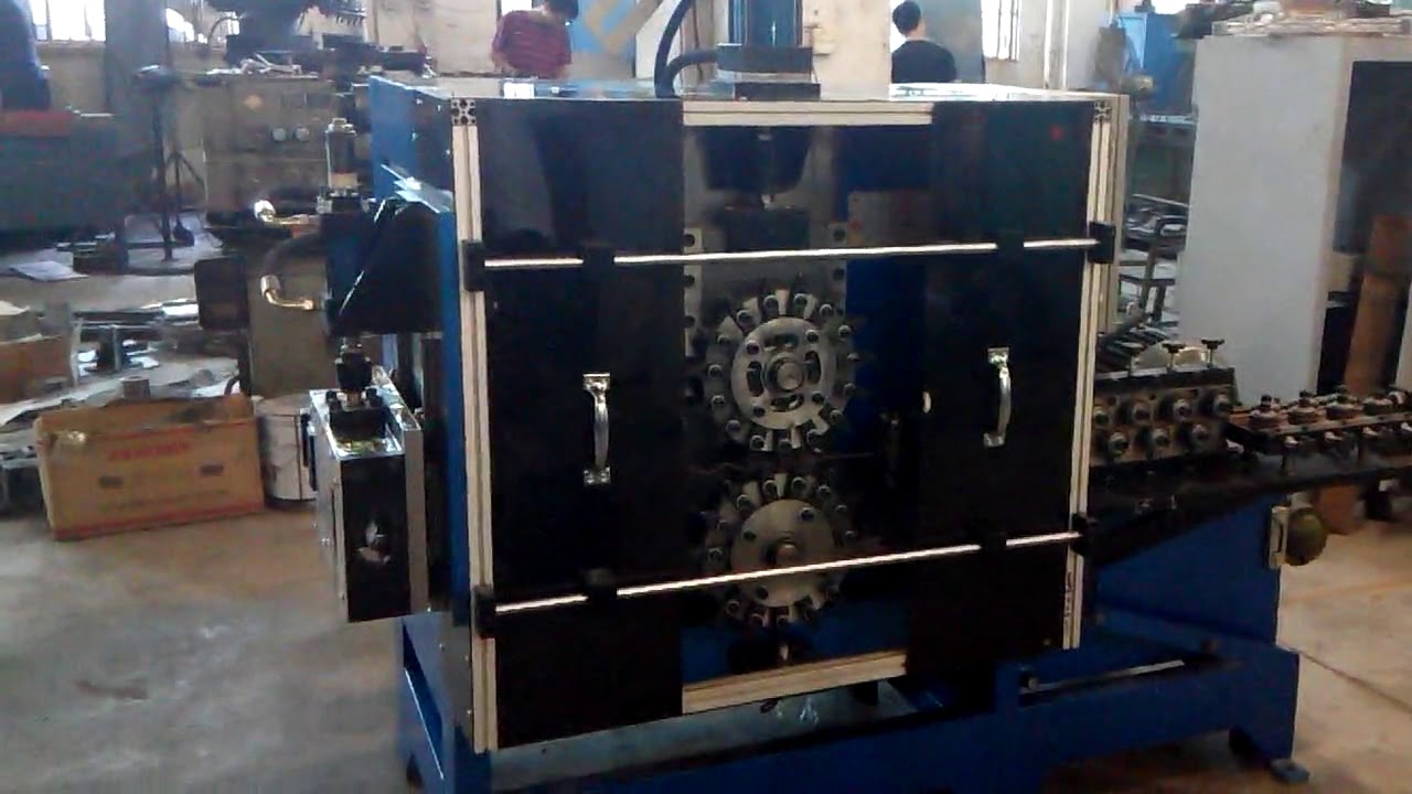 Wire rack shelf production line- wave wires making machine - YouTube