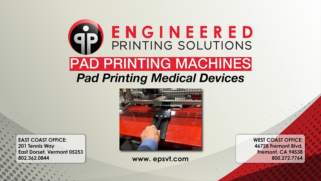 Pad Printing Medical Devices - YouTube