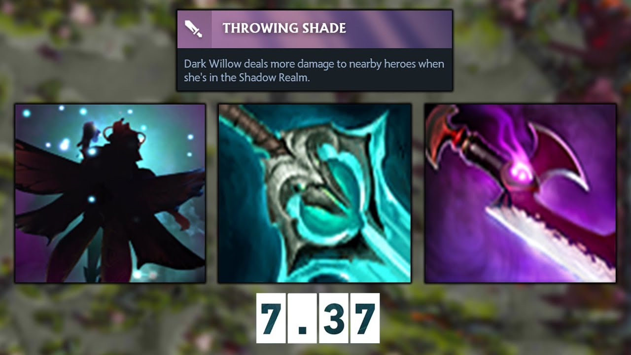 Throwing Shade Disperser Shadow Realm Dark Willow Mid Dota 2 - YouTube