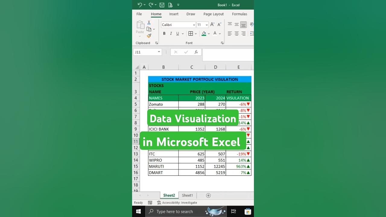 Data Visualization in Microsoft Excel #datavisualization #datamanagement #exceltricks # ...
