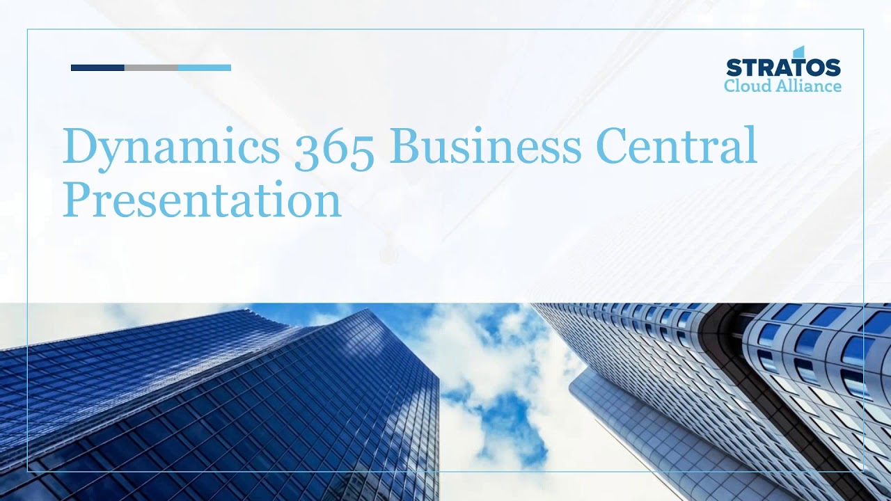 Dynamics 365 Business Central - Demo - YouTube