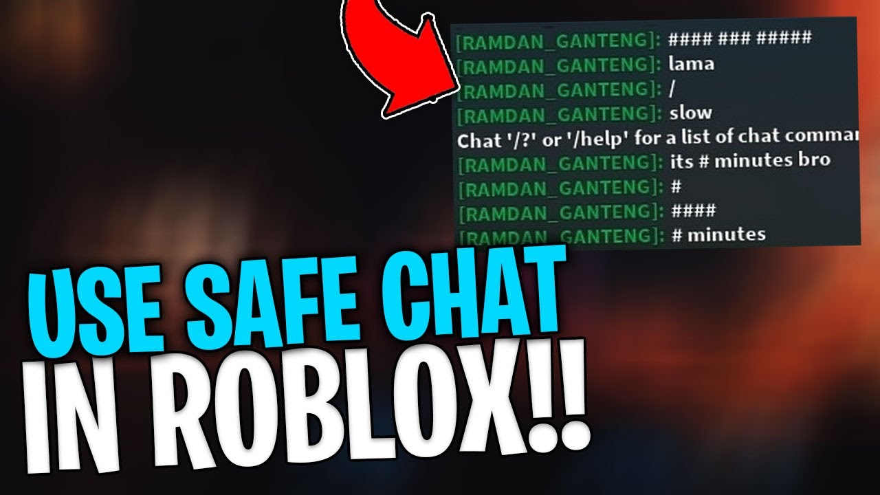 How To Use SAFE CHAT in Roblox! (2021) - YouTube