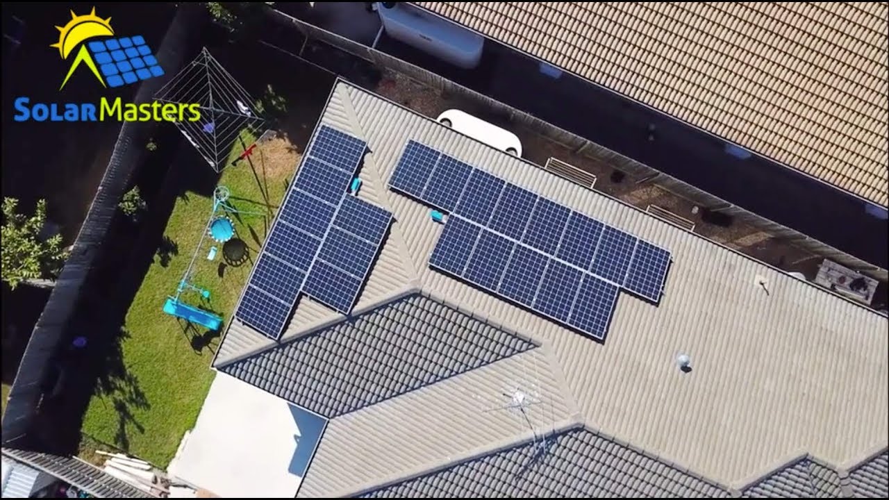 Solar panel drone video - YouTube