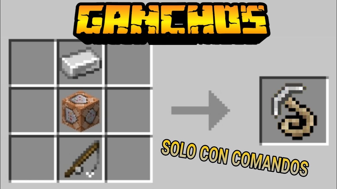 🔥Como hacer GANCHOS FUNCIONALES en MCPE 🔥Sin mods | Minecraft tutorial ...