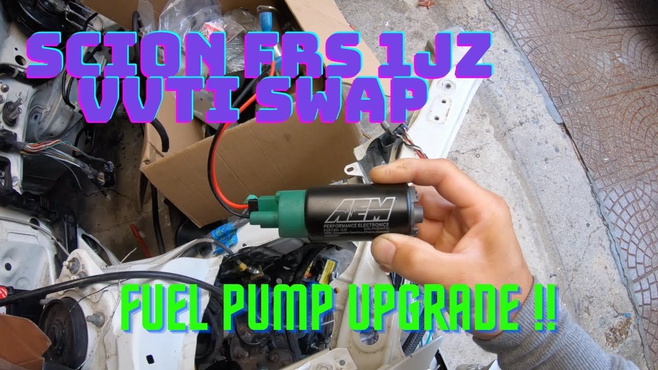 Scion FRs 1jz VVTi Swap - Fuel Pump Upgrade AEM - 340lph - YouTube