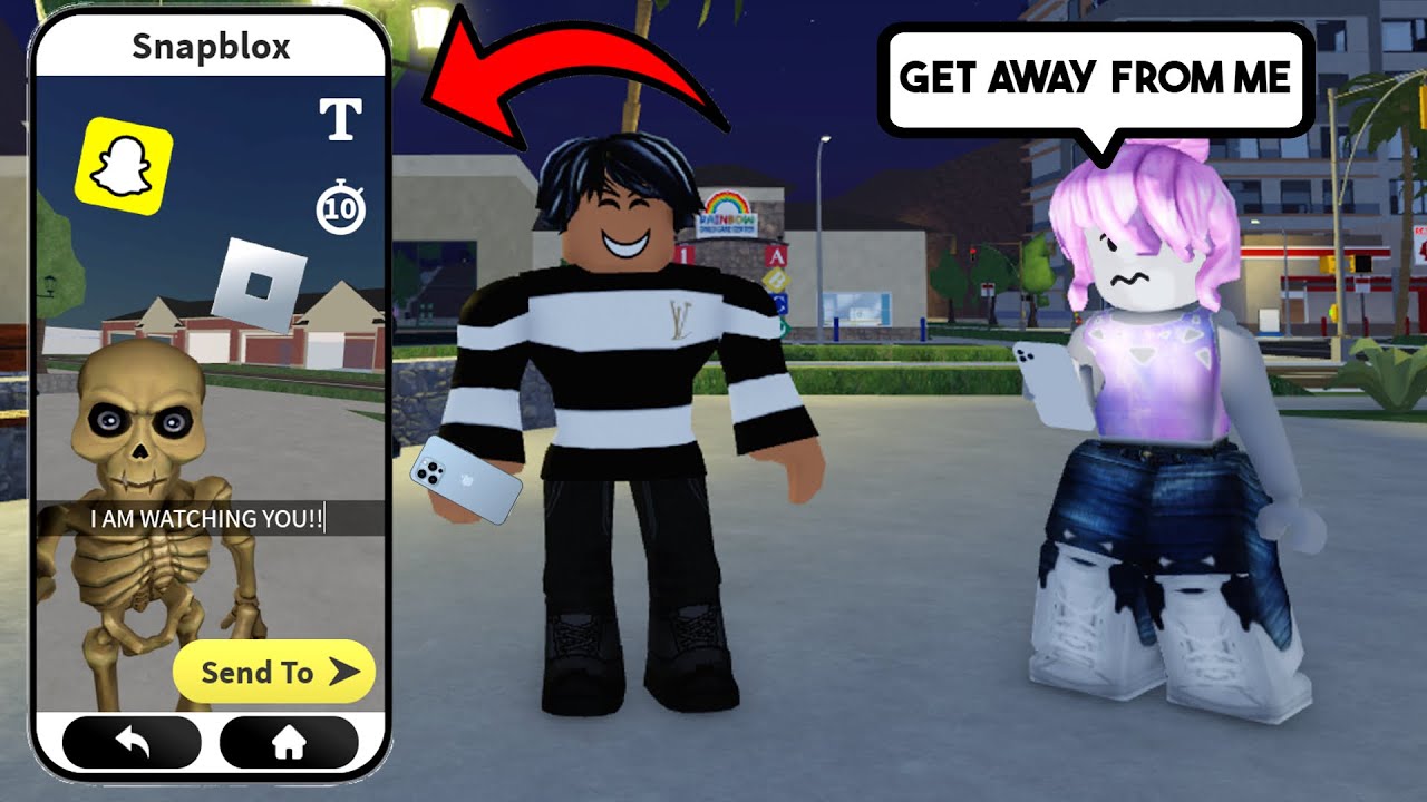 TROLLING ON ROBLOX SNAPCHAT - YouTube