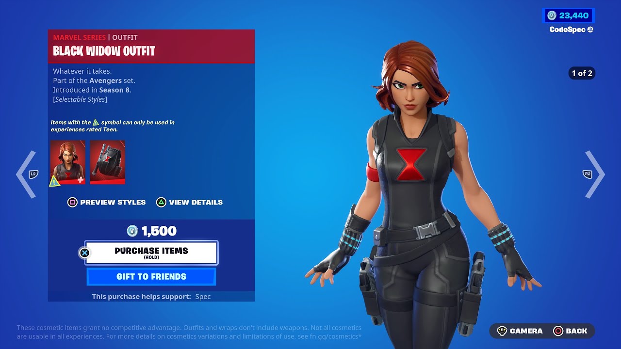 *RARE* OG Black Widow Skin is Back! Fortnite Item Shop - YouTube