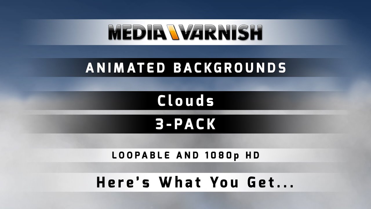 Clouds • 3-PACK • Loopable Animated Backgrounds - YouTube
