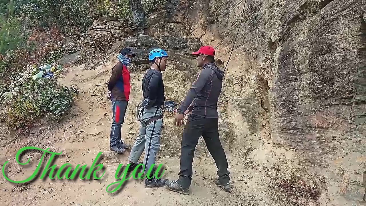 Doing Rappeling in Nimas, Dirang || Adventure and travel escort ...