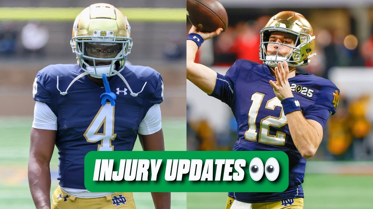 Notre Dame INJURY INTEL before spring practice: CJ Carr, Jeremiyah Love ...