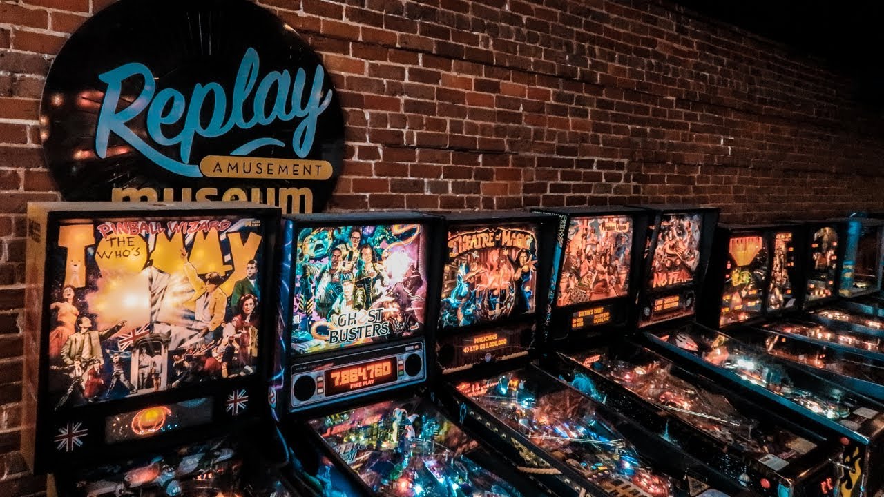 Playing Pinball And Arcade Games At Replay Museum! - YouTube