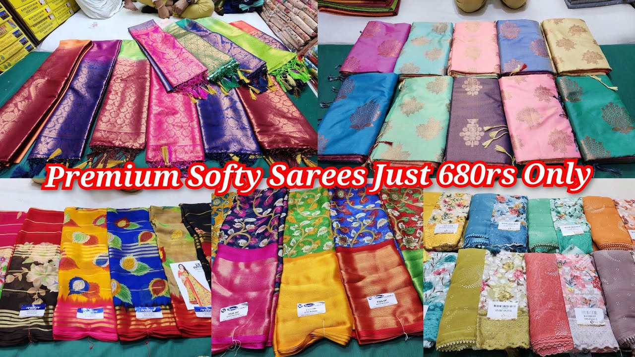 680rs softy silk sarees in chickpet Bangalore christmas 🎄 and new year ...