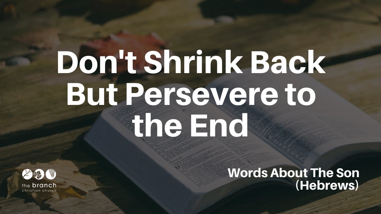 Don't Shrink Back - YouTube