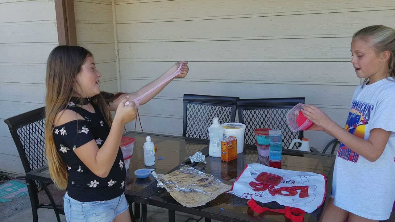 Ava and Bellas slime collection/review - YouTube