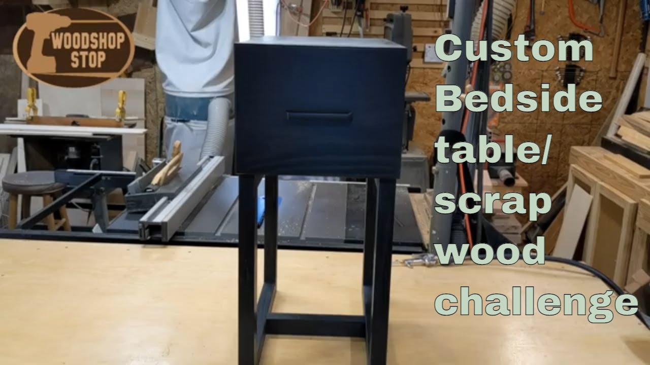 how to build a beautiful custom bedside table/scrap wood challenge ...