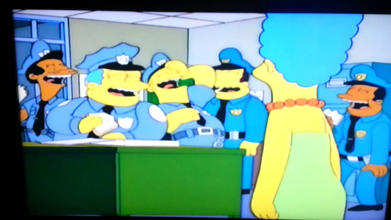 Marge becomes a cop - YouTube