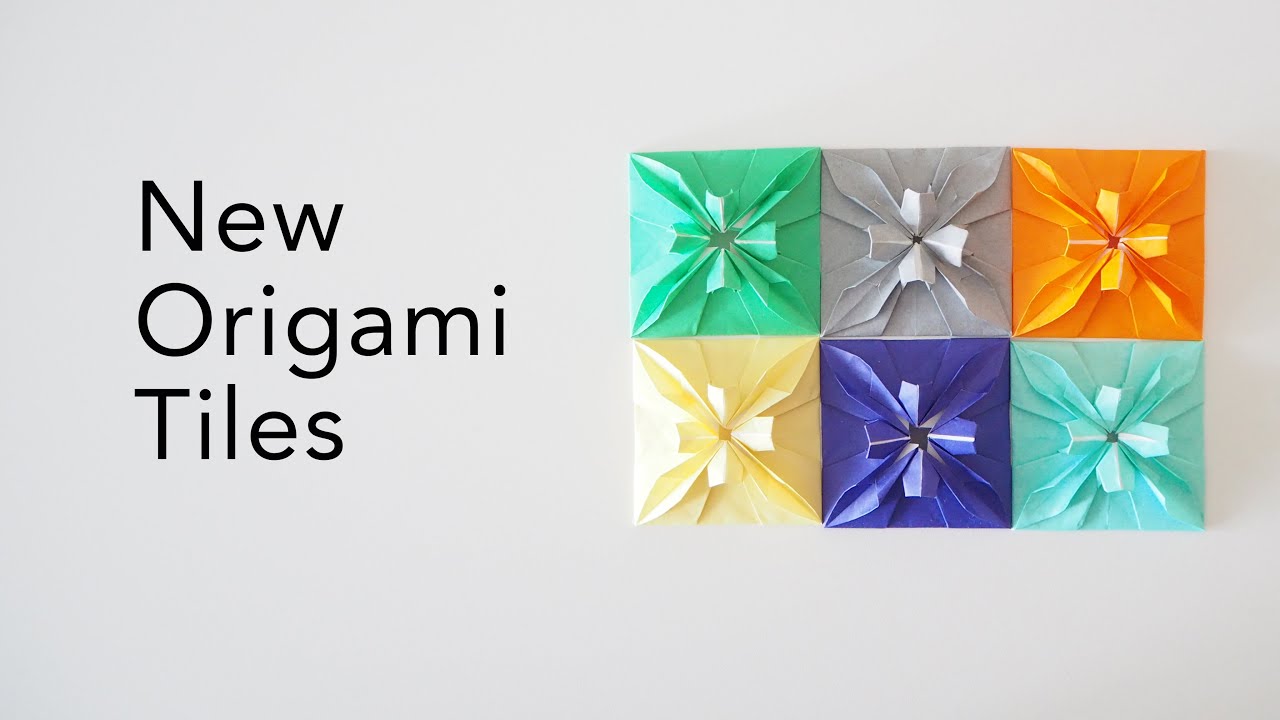 Origami Flower Tiles - designed by Wei You - YouTube