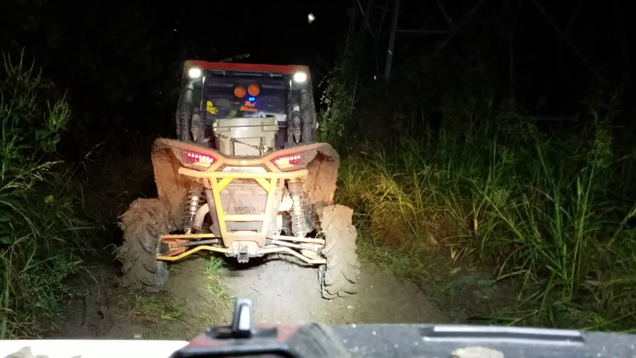 RZR night trail riding - YouTube