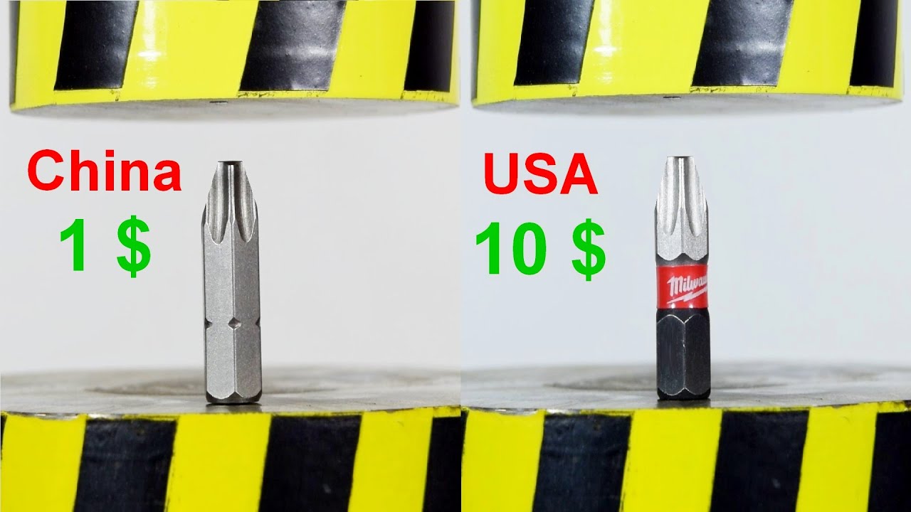 HYDRAULIC PRESS VS MOST EXPENSIVE TOOLS - YouTube
