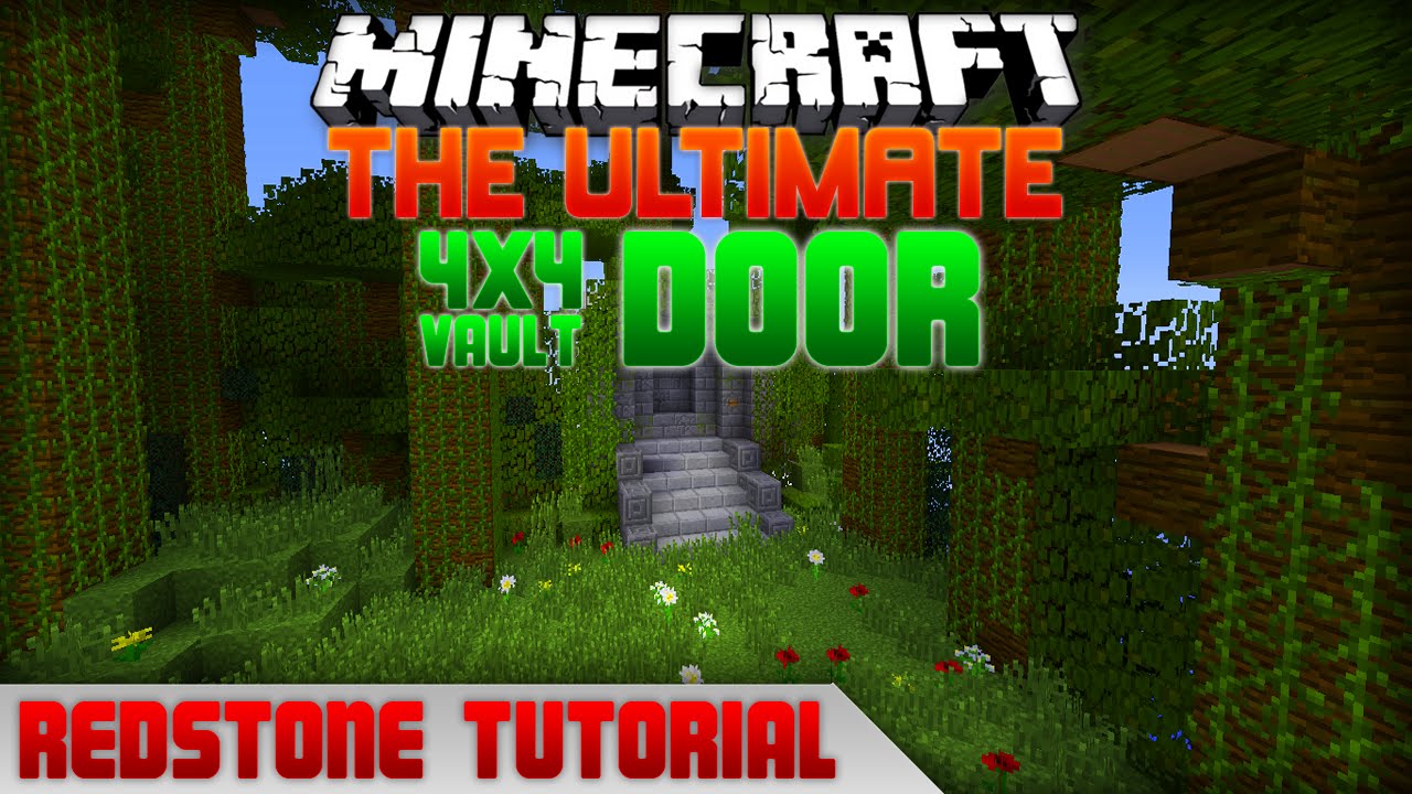 The Ultimate Door! Redstone Tutorial - Minecraft - YouTube