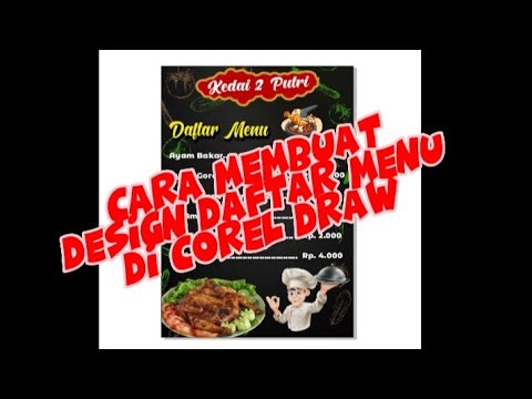 Cara membuat design menu di corel draw# - YouTube
