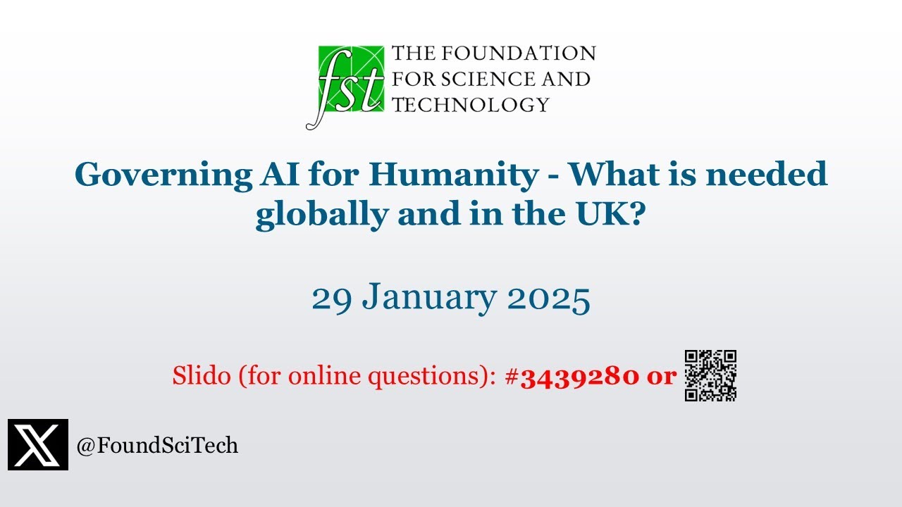 Governing AI for Humanity What is needed globally and in the UK (Hi Res ...