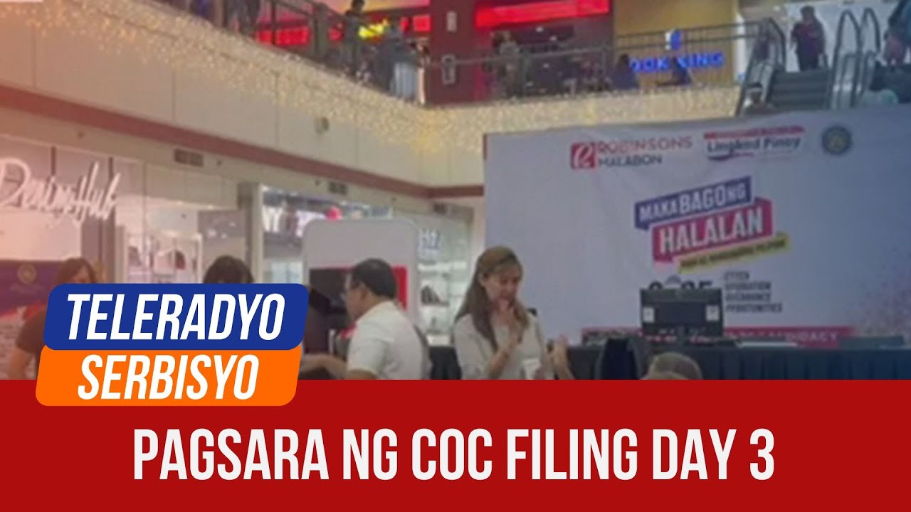 Day 3 ng COC filing, nagsara na | Mandato 2025 (03 October 2024) - YouTube