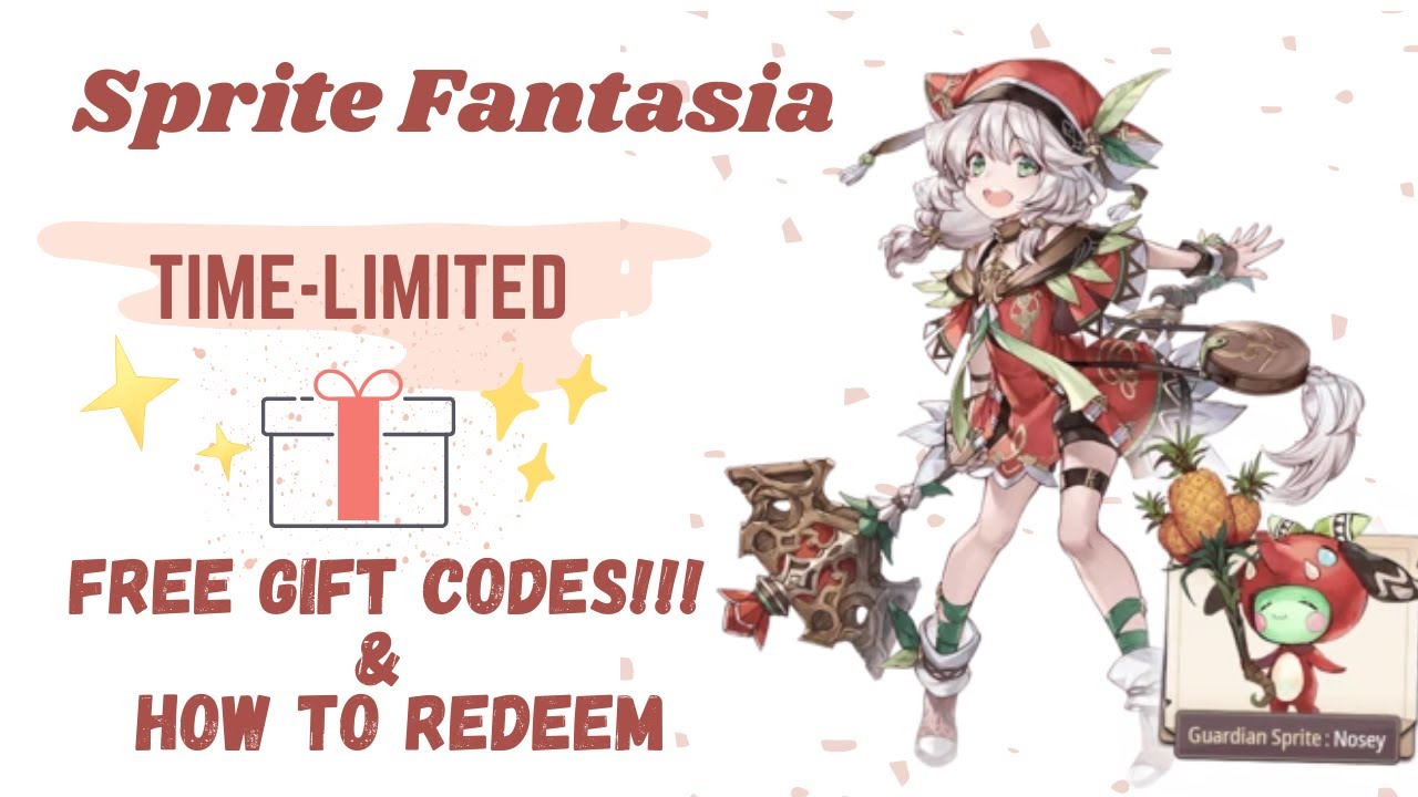 [Sprite Fantasia] FREE GIFT CODES With Redeem Tutorial: You Can't Miss ...