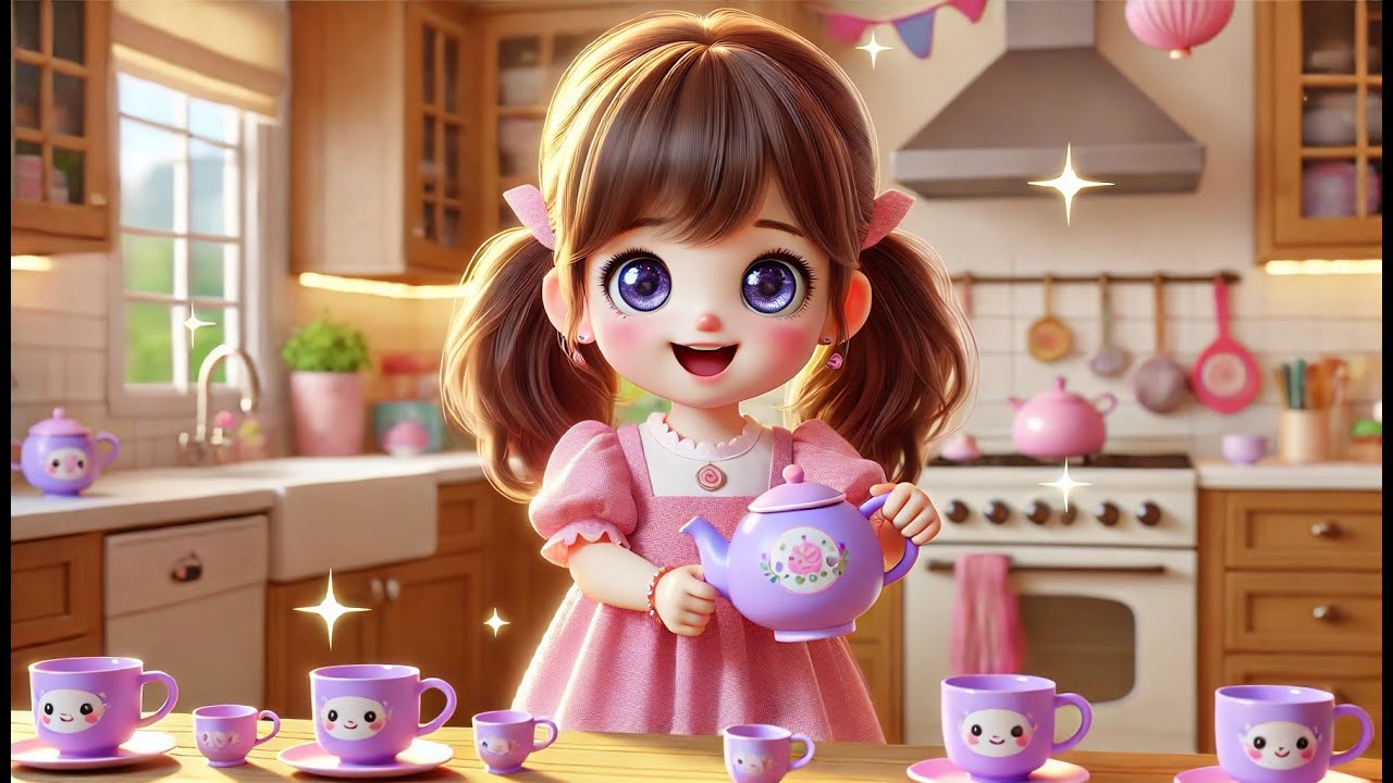 ☕🎀 Misha’s Tea Party Song | Nursery Rhymes & Kids Songs 🎶🍰 - YouTube