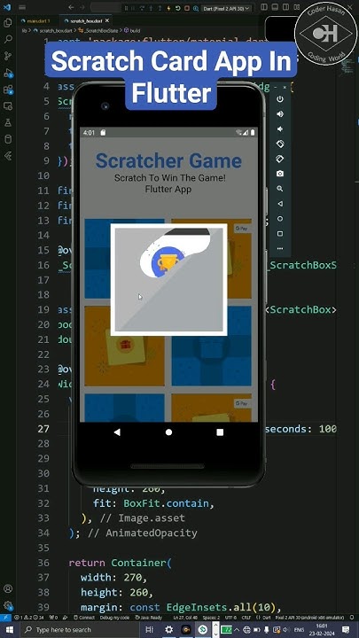 Flutter Scratch Card #apk #100daysofcode #flutter #flutterdeveloper #coding #flutterwithfun ...