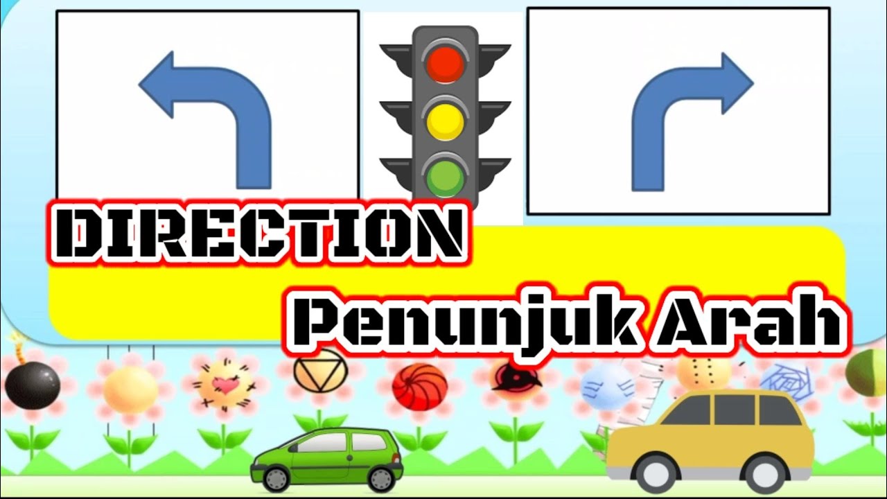 DIRECTION (PETUNJUK ARAH) // Bahasa Inggris Kelas 3 - YouTube