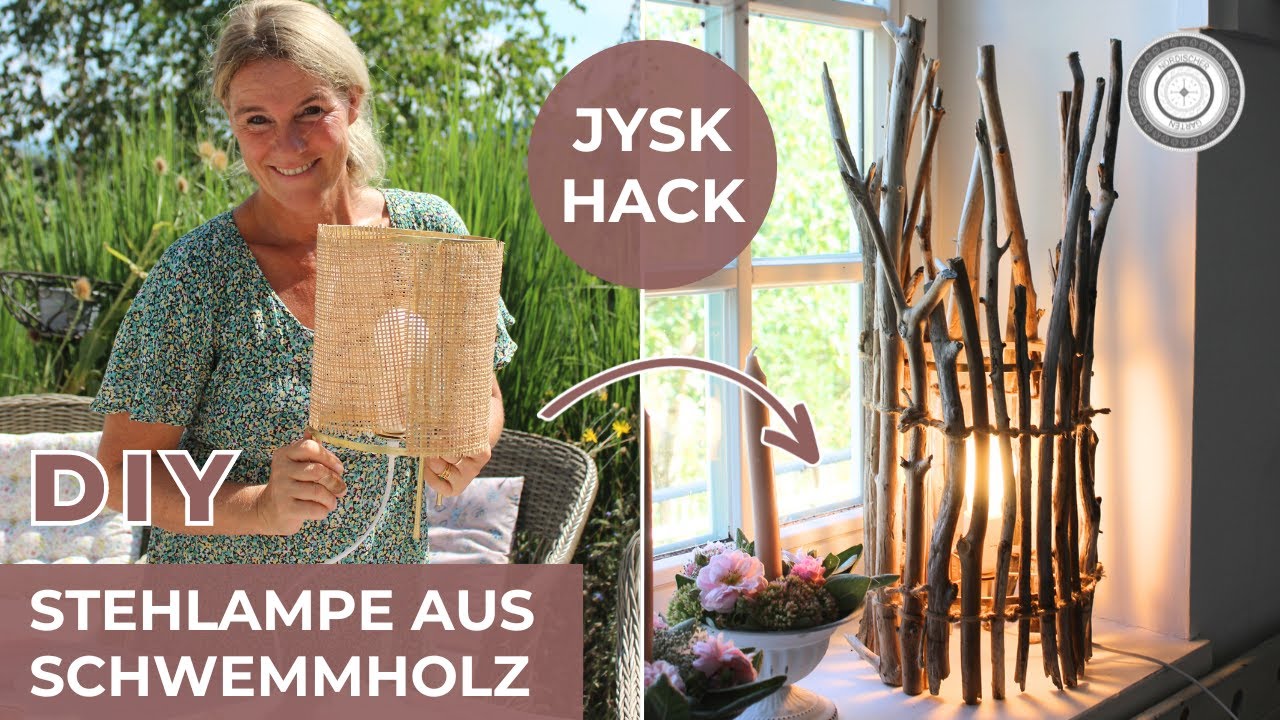 DIY - die SCHÖNSTE TISCHLAMPE ganz einfach selber machen - YouTube