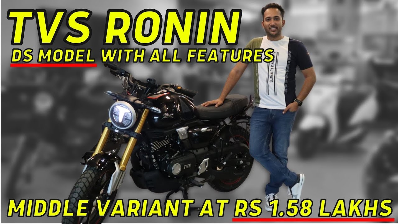 TVS Ronin DS Middle Variant at Rs 1.58 Lakhs | Full Video with All ...