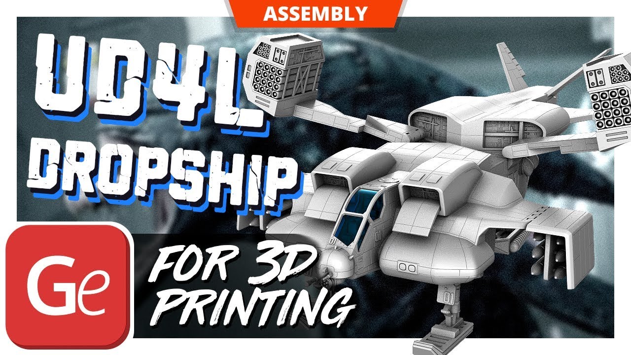 UD-4L Cheyenne Dropship 3D Printing Model | Assembly by Gambody - YouTube