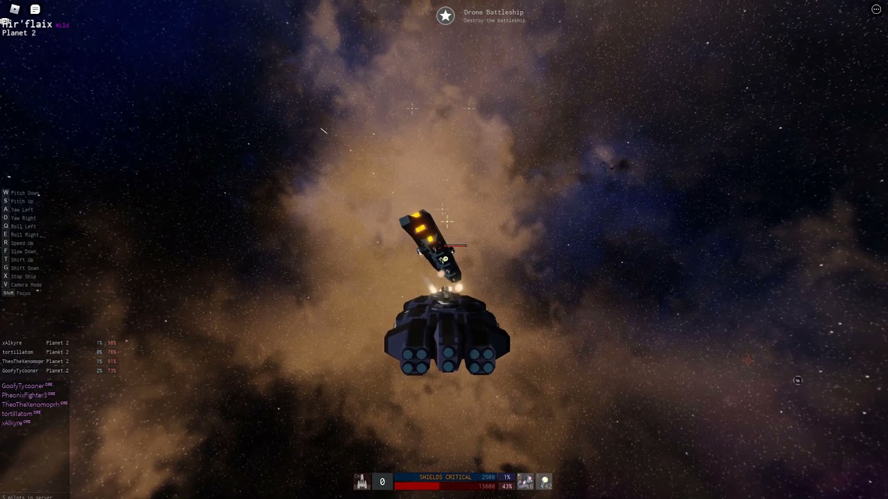 (Roblox Starscape) ORE fights another 2 battleships - YouTube