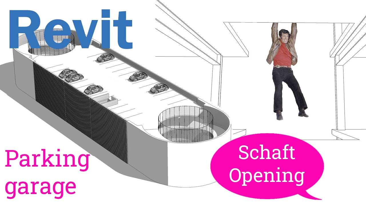 Revit Parking garage part 10 - Schaft Opening - YouTube