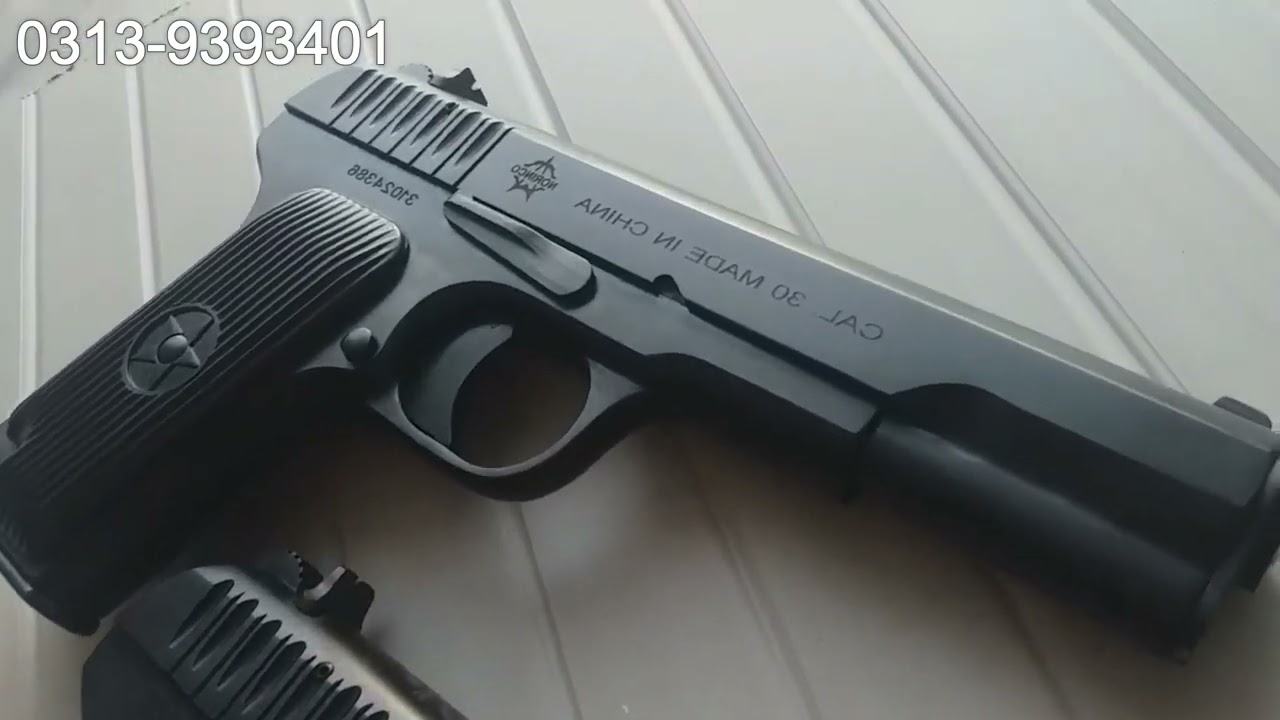 30 BOR TT PISTOL A+ QUILITY BLACK || PAK GUN LOVERS & ISLAMUDDIN ARMS ...