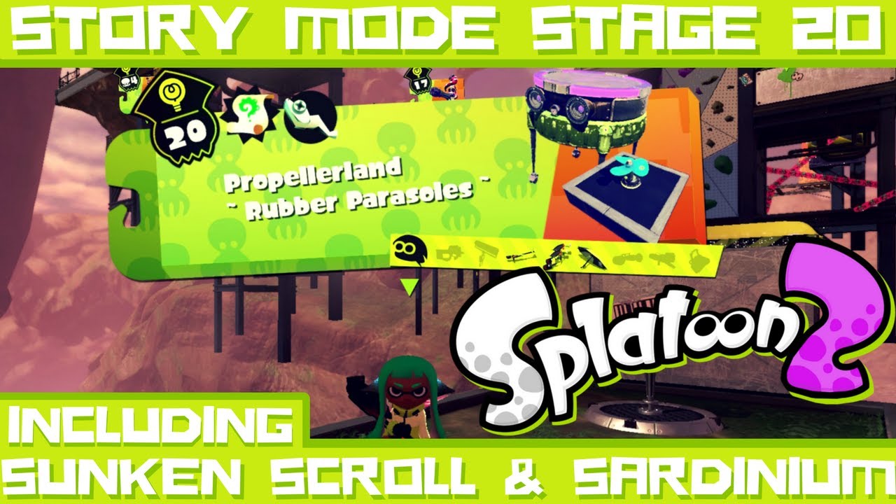 Splatoon 2 Stage 20: Propellerland 'Rubber Parasoles' (Including Scroll ...