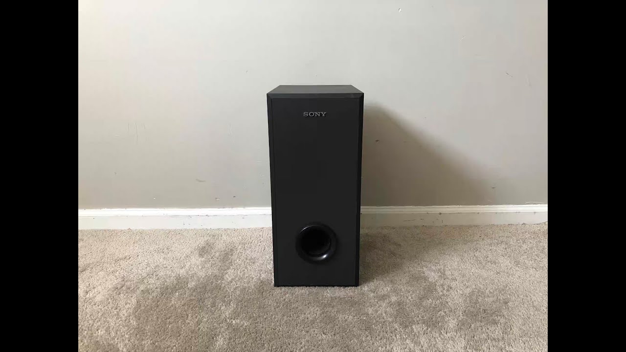 Sony SS-SW115 Home Theater Passive Subwoofer - YouTube