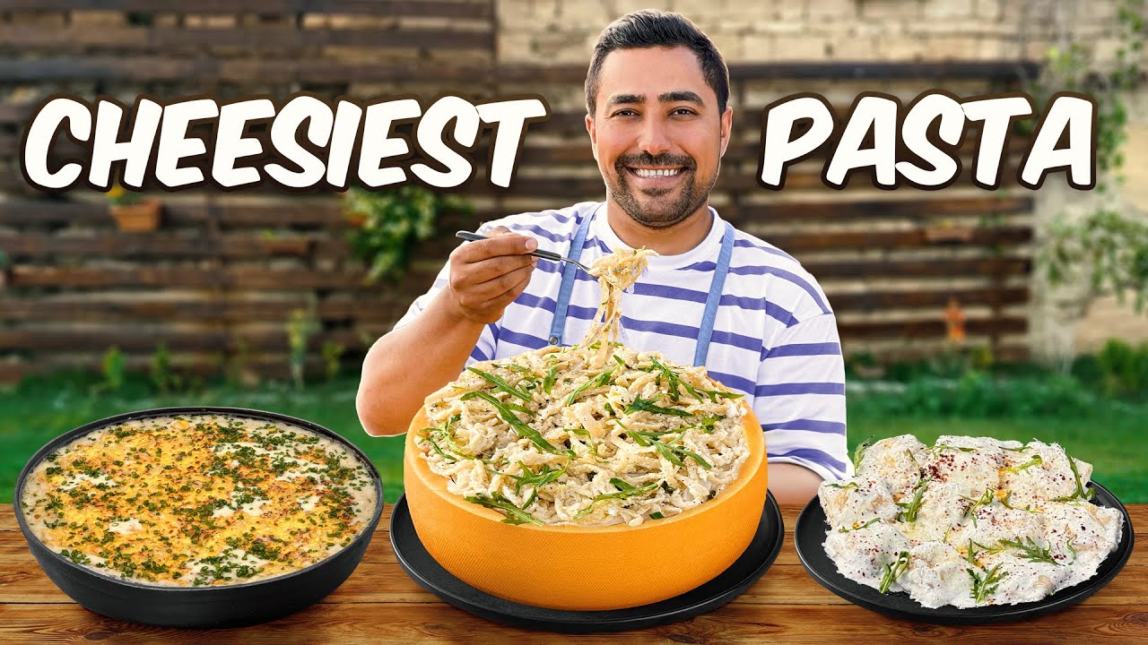 Making The World Cheesiest Pasta In A Parmesan Cheese Wheel - YouTube