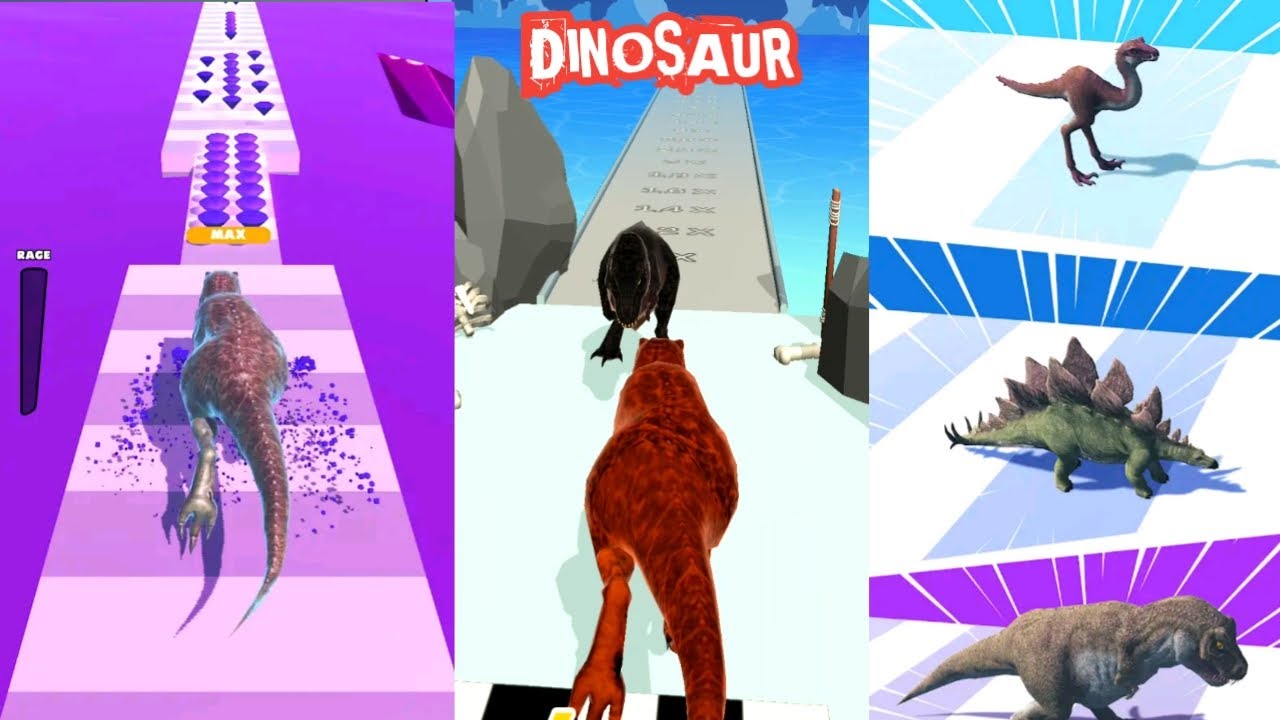 TYRANNOSAURUS-DINO RUN 3D - YouTube