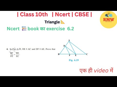 Question 4 | Exercise 6.2 | Triangles | Class 10th | NCERT | chapter 6 ...