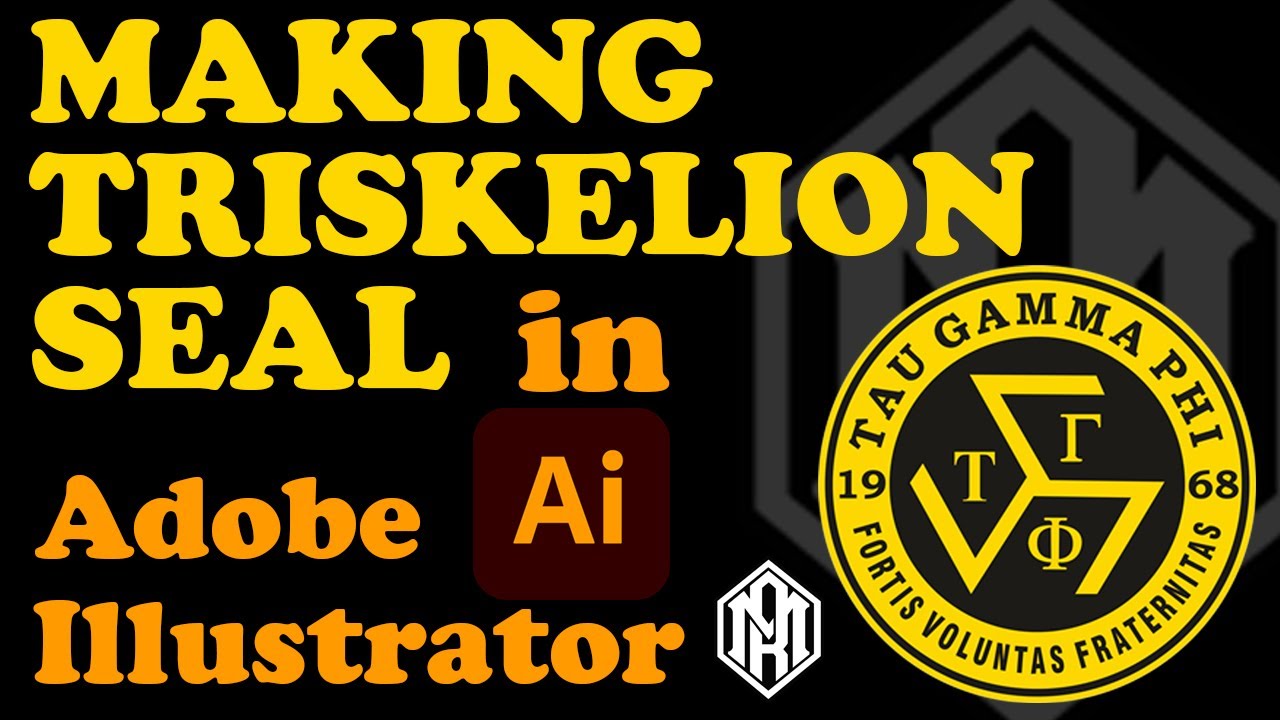 Tau Gamma Phi Seal in Adobe illustrator - YouTube