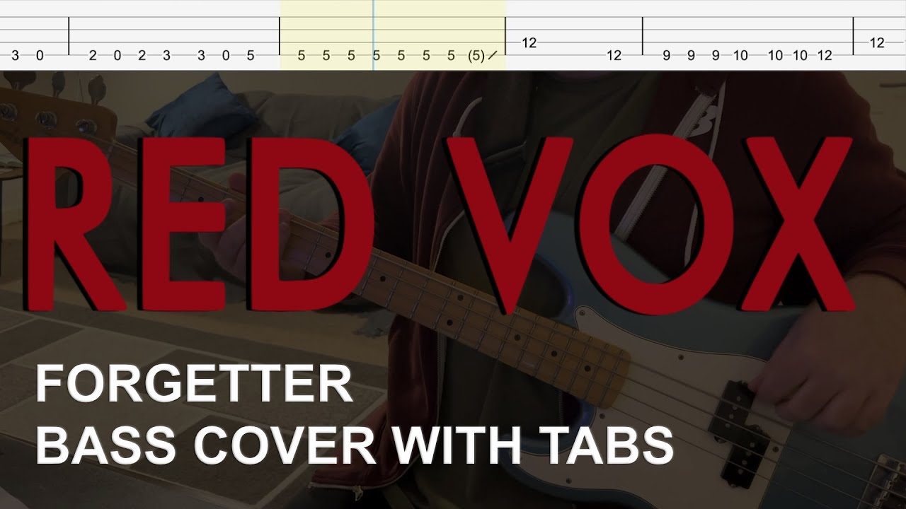 Red Vox - Forgetter (Bass Cover with Tabs) - YouTube