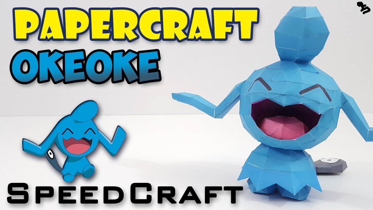 Papercraft - Okéoké - SpeedCraft de la réalisation du Pokémon - YouTube