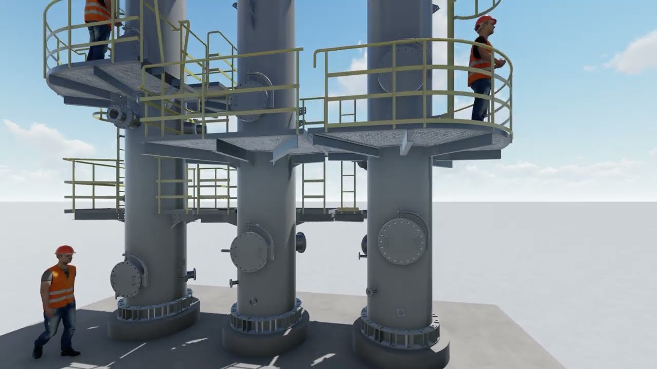 AutoCAD - Distillation Columns Design - YouTube