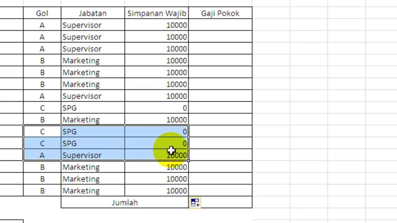 Fungsi Year Now Hlookup Vlookup Countif Sumif Ms Excel Youtube