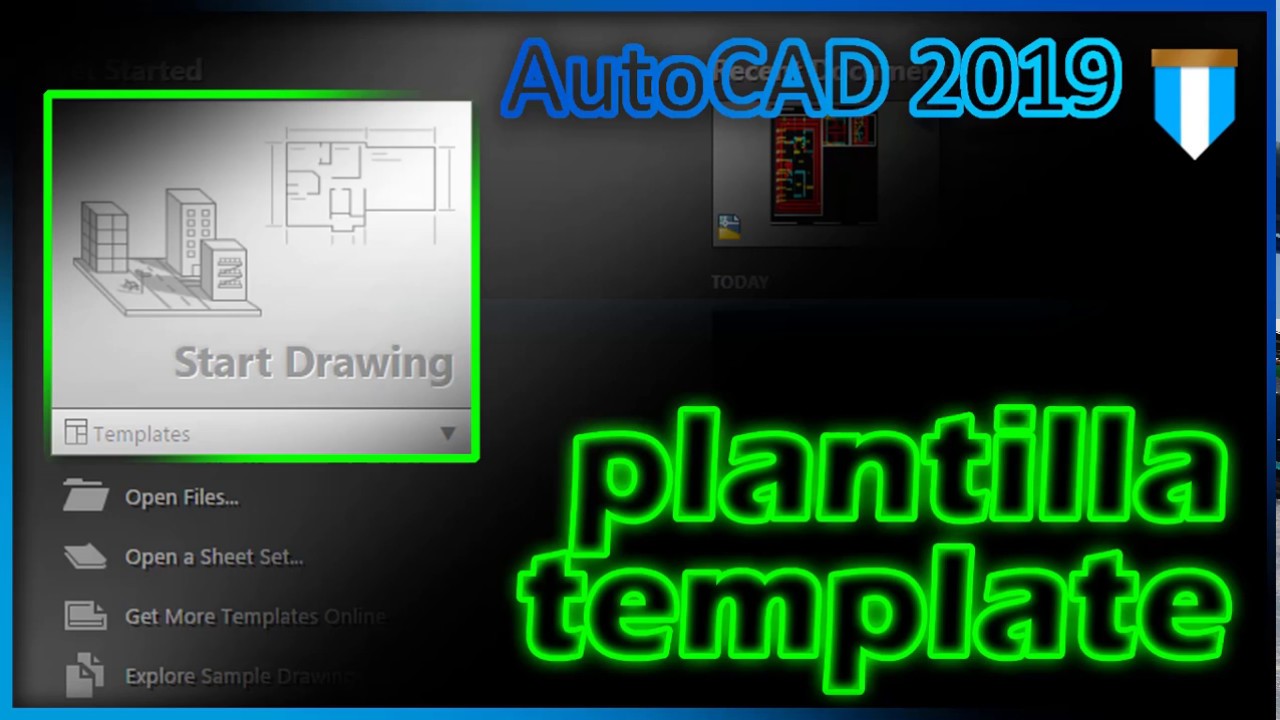 Como hacer plantillas (templates) en AutoCAD - YouTube